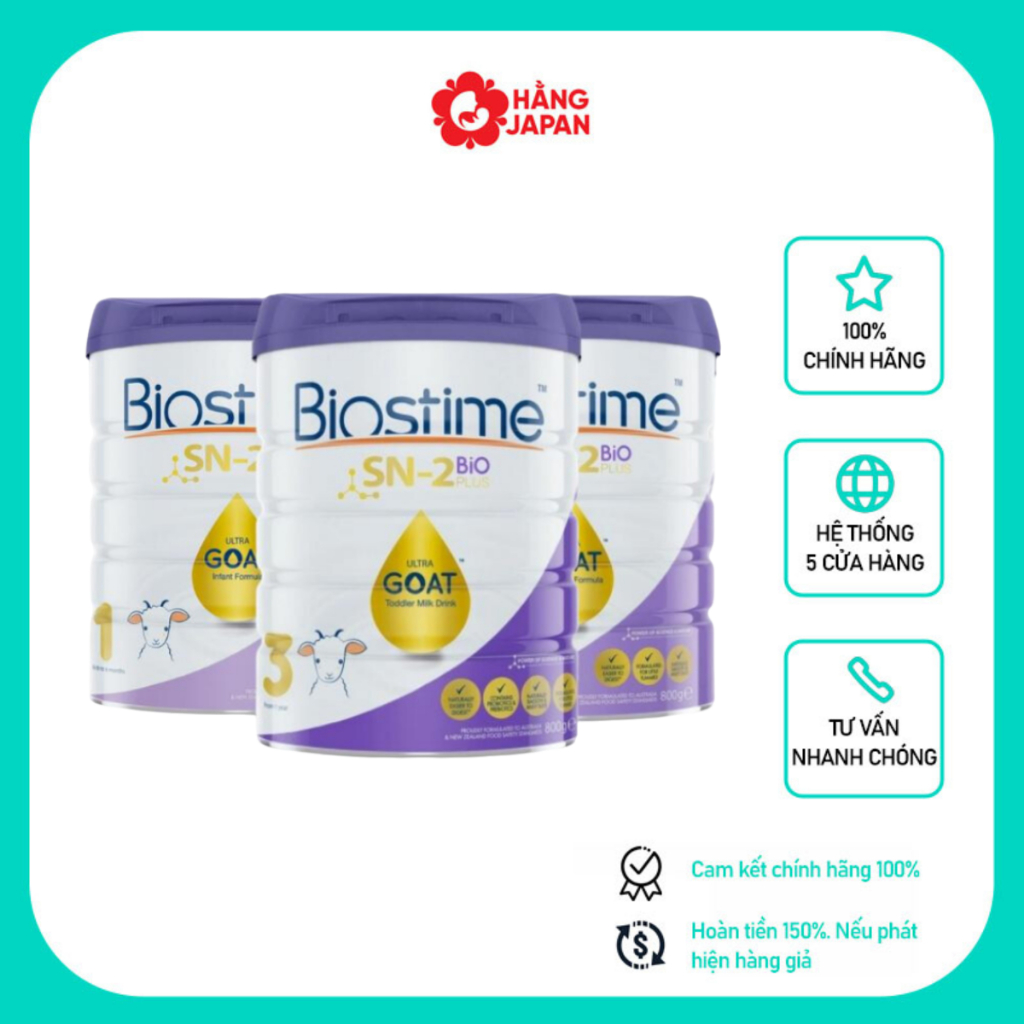 Sữa Dê Biostime Sn-2 Bio Plus Ultra Goat số 1, 2, 3 hộp 800g Chính Hãng ...