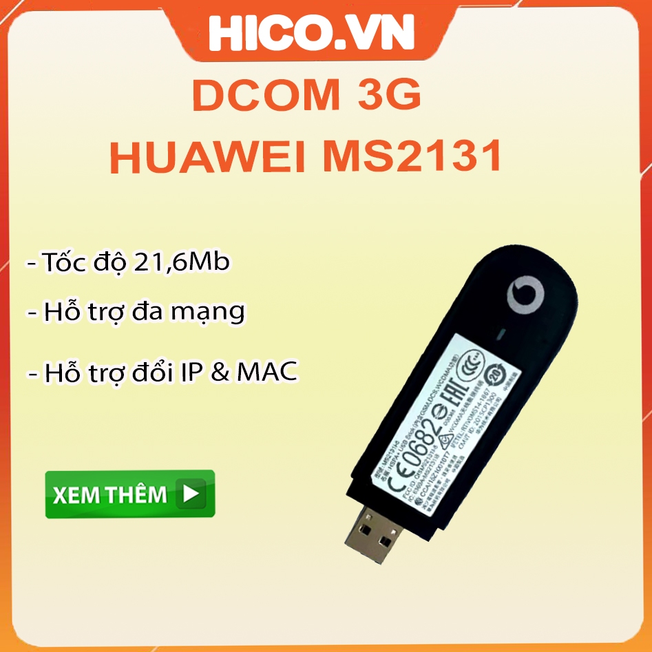 Usb 3G Dcom Huawei E3531 MS2131 21,6Mb Đa Mạng Bộ Cài Chuẩn Mobile ...