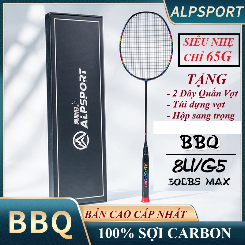 Vợt Vượt Cầu Lông ALPSPORT Chính Hãng Khung Carbon Công Thủ Toàn Diện ...