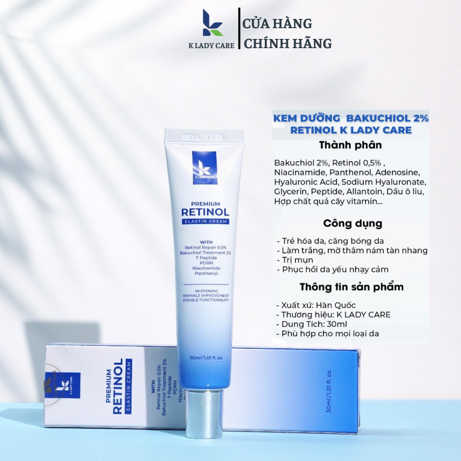 [ MẪU MỚI ] Kem Dưỡng Da Tế Bào Gốc Retinol K Lady Care làm mờ thâm nám tàn nhang tái tạo phục ...