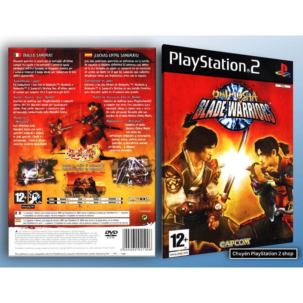 Đĩa game PS2, Onimusha Blade Warriors (đối kháng) cho máy PS2 | Shopee Việt Nam