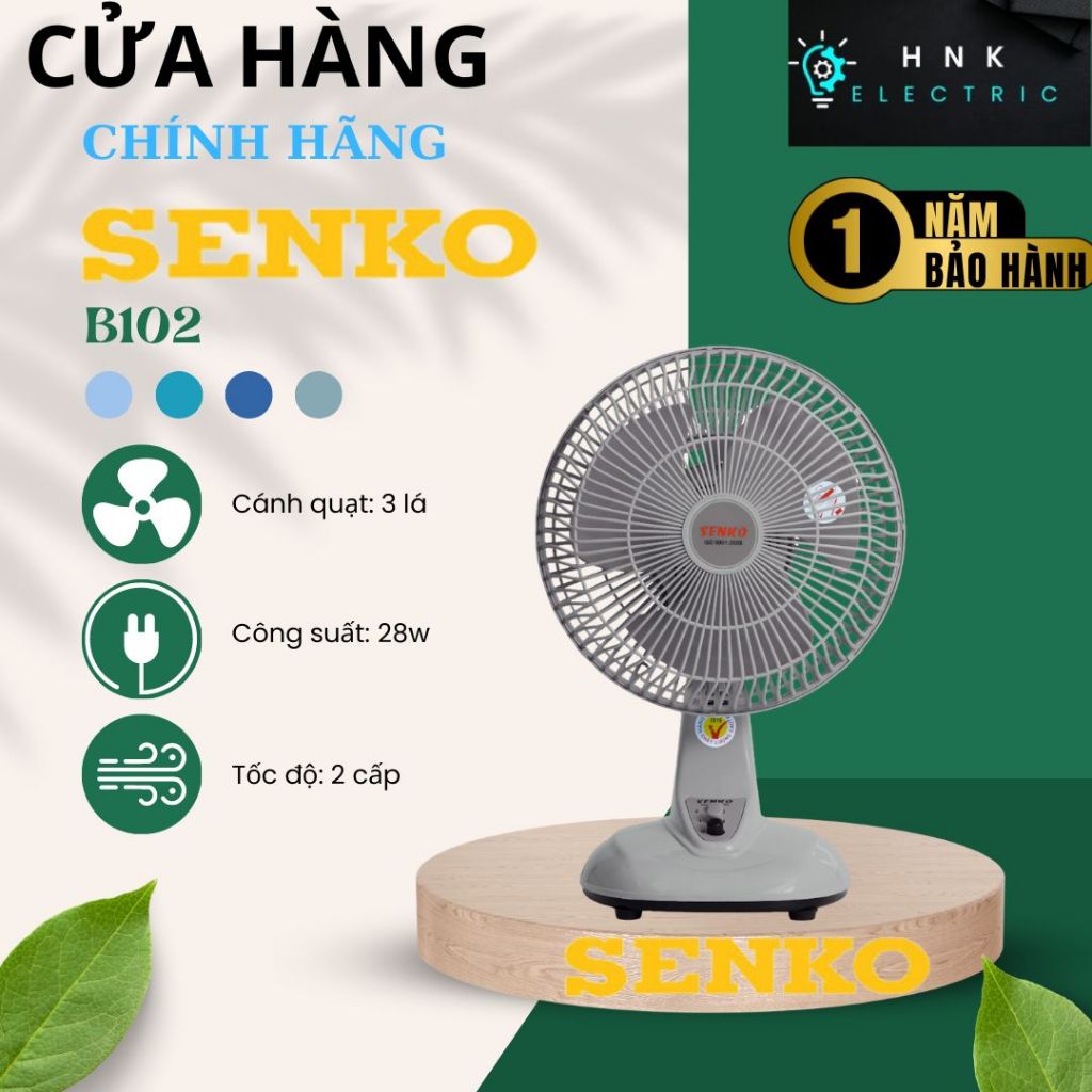 Quạt bàn mini Senko B102 nhỏ gọn công suất 28W - xải cánh 20cm | Shopee ...
