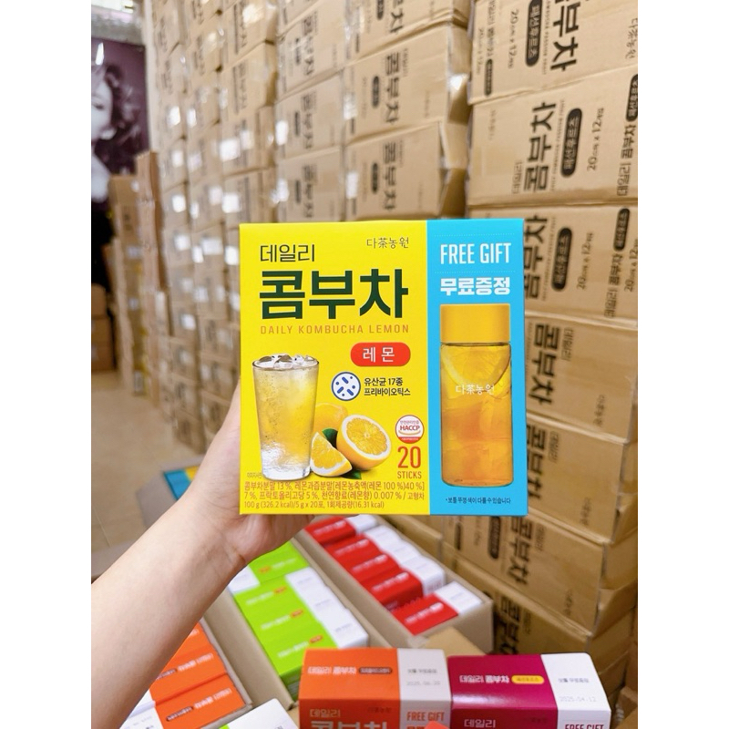 Trà giảm cân Kombucha Danongwon Daily Kombucha (5G X 20 Gói) (HỘP) Tặng Kèm Chai 380ml - MP739 ...