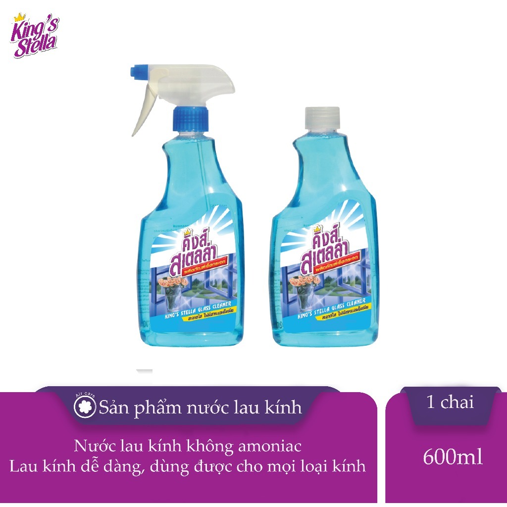 DATE 09/2026 King's Stella Glass Cleaner - Nước lau kính King's Stella ...