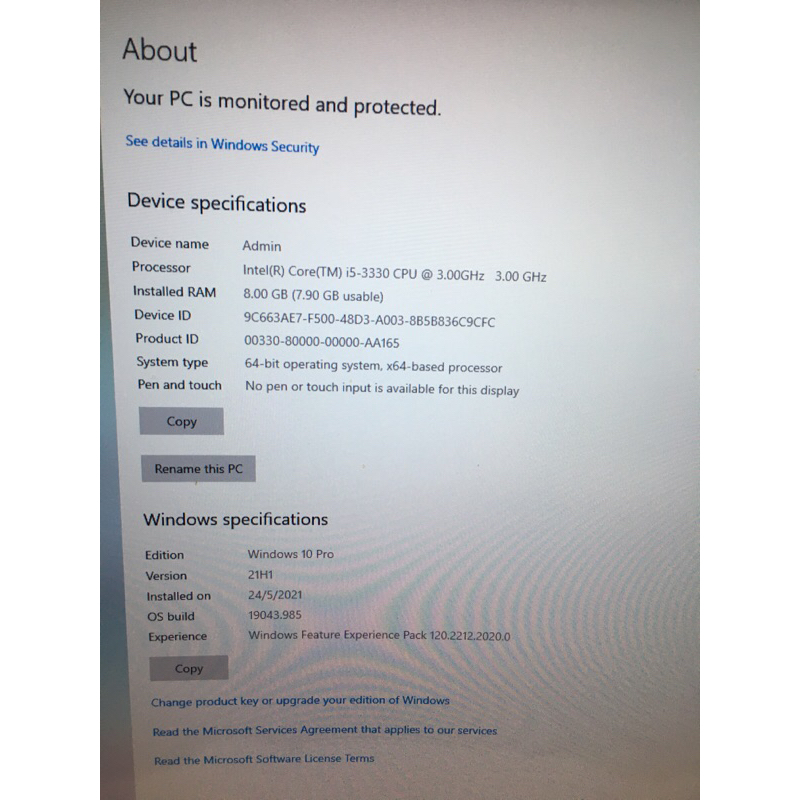 Thùng cpu máy tính bàn (pc-destop) core i5 (main h61) có hình thật ...