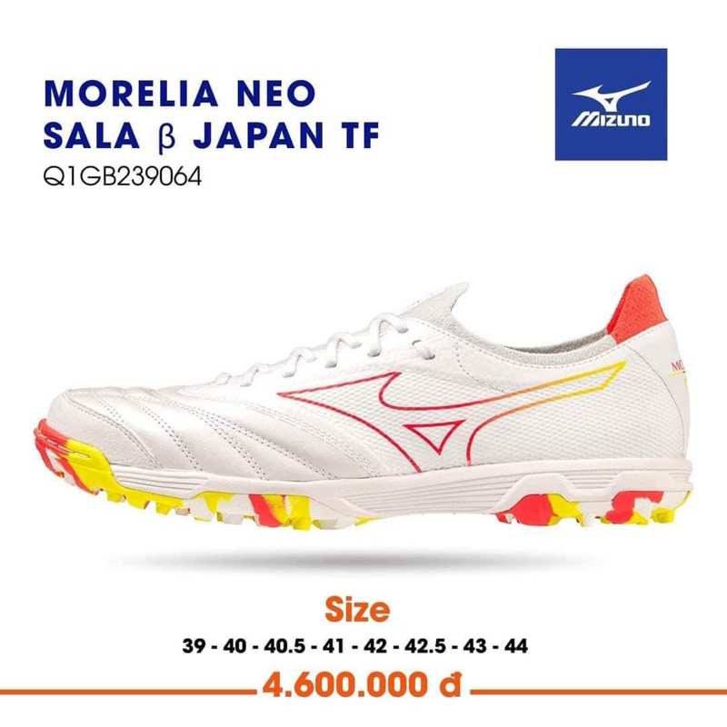 [khâu đế+tất+túi] Mizuno sala beta pro bản đế xốp chuẩn loại 1 | Shopee ...