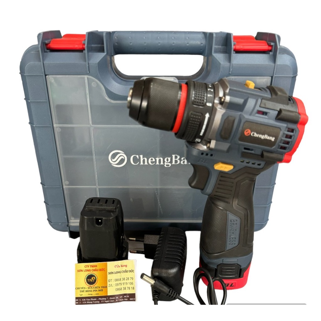 Máy khoan pin 14V CB không chổi than , 2 pin | Shopee Việt Nam