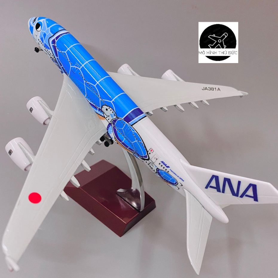 Máy Bay Mô Hình Airbus A380-800 ANA "Turtle Airlines" Rùa Biển Màu Xanh ...