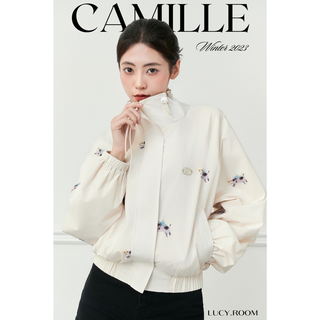 CAMILLE JACKET- Áo khoác gió họa tiết | Shopee Việt Nam