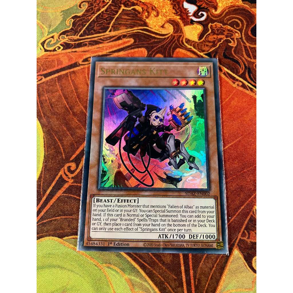[LiLy_Yugioh] Lá bài Springans Kitt - SDAZ-EN002 - Ultra Rare 1st ...