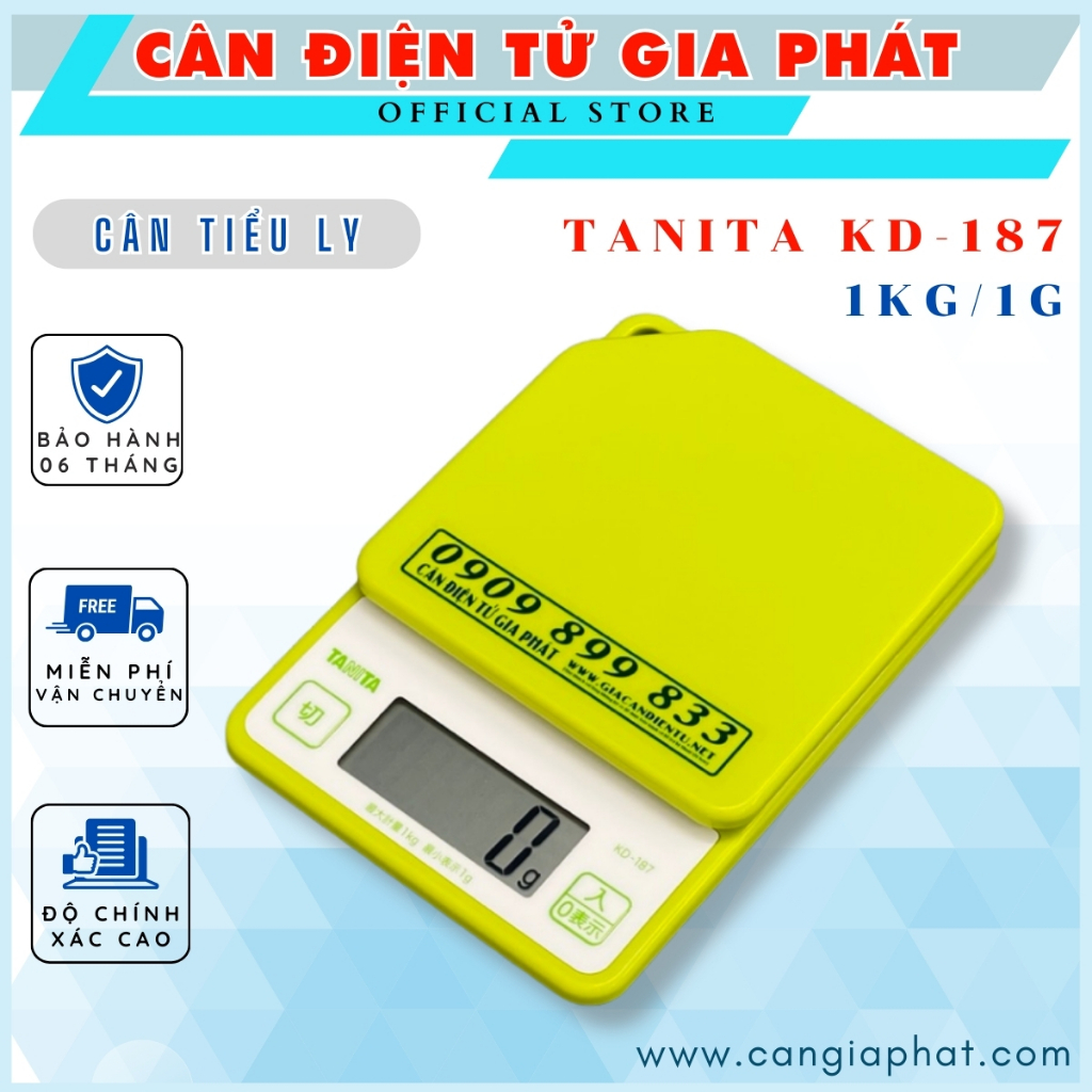 [HÀNG CHÍNH HÃNG] Cân điện tử Tanita KD-187 1kg/1g ĐỘ CHÍNH XÁC CAO cân bột, cân yến | Shopee ...