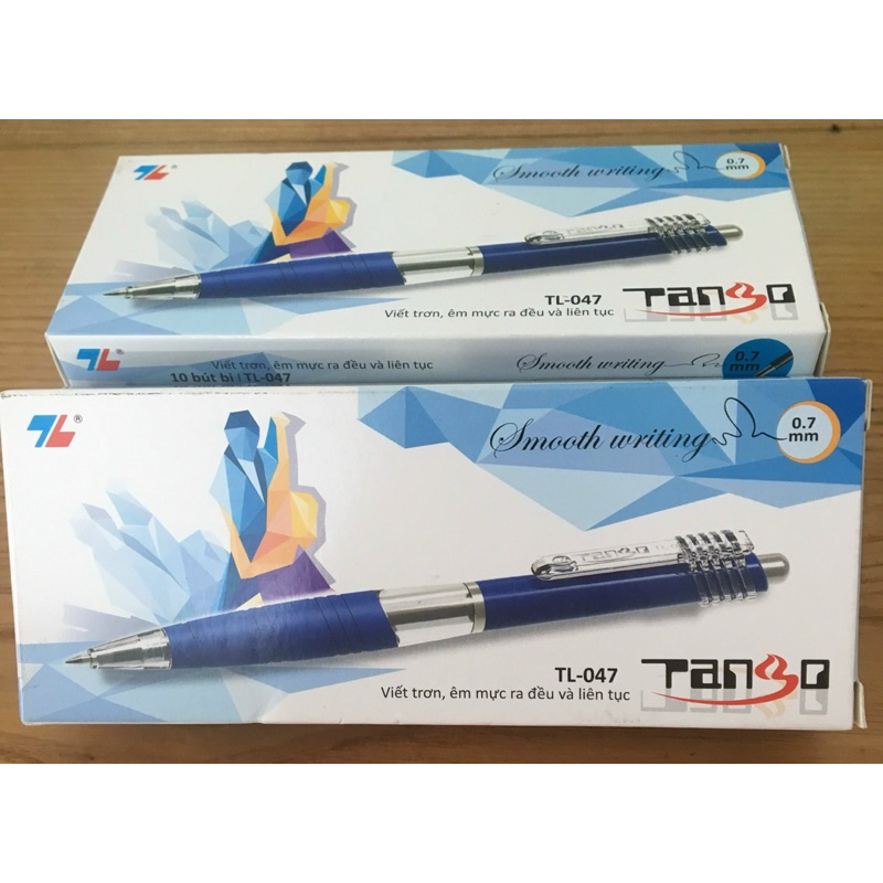 Hộp bút bi mực xanh TL047 (10 cây) | Shopee Việt Nam