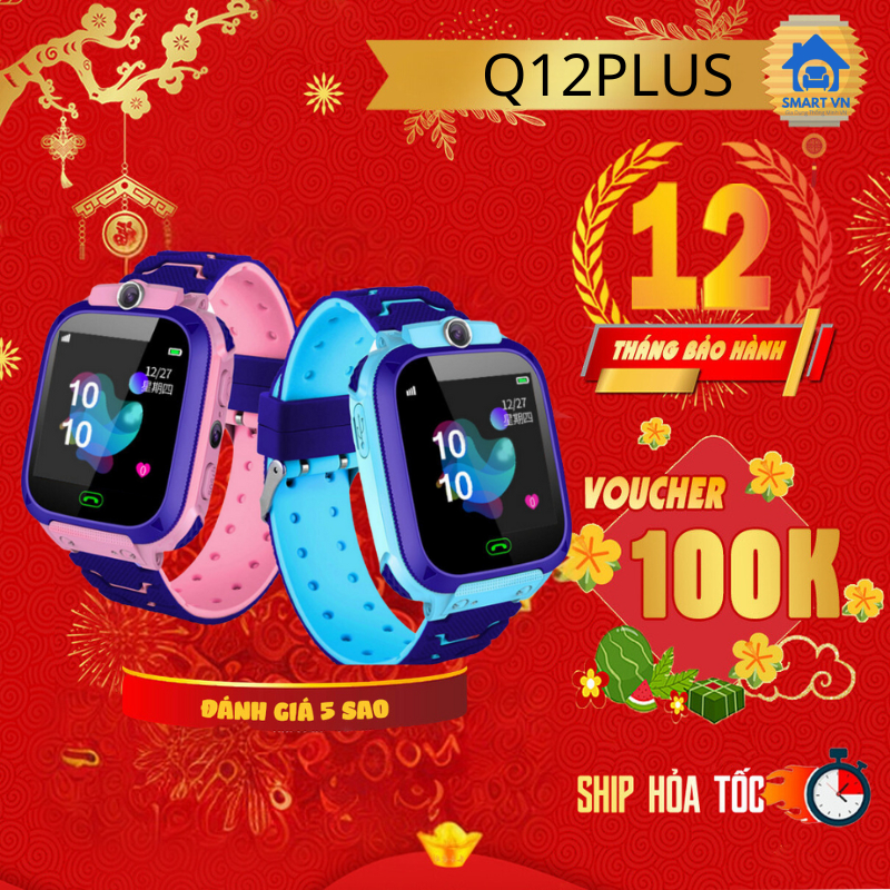 Đồng hồ thông minh trẻ em lắp sim nghe gọi định vị Q12PLUS hỗ trợ tiếng việt. | Shopee Việt Nam
