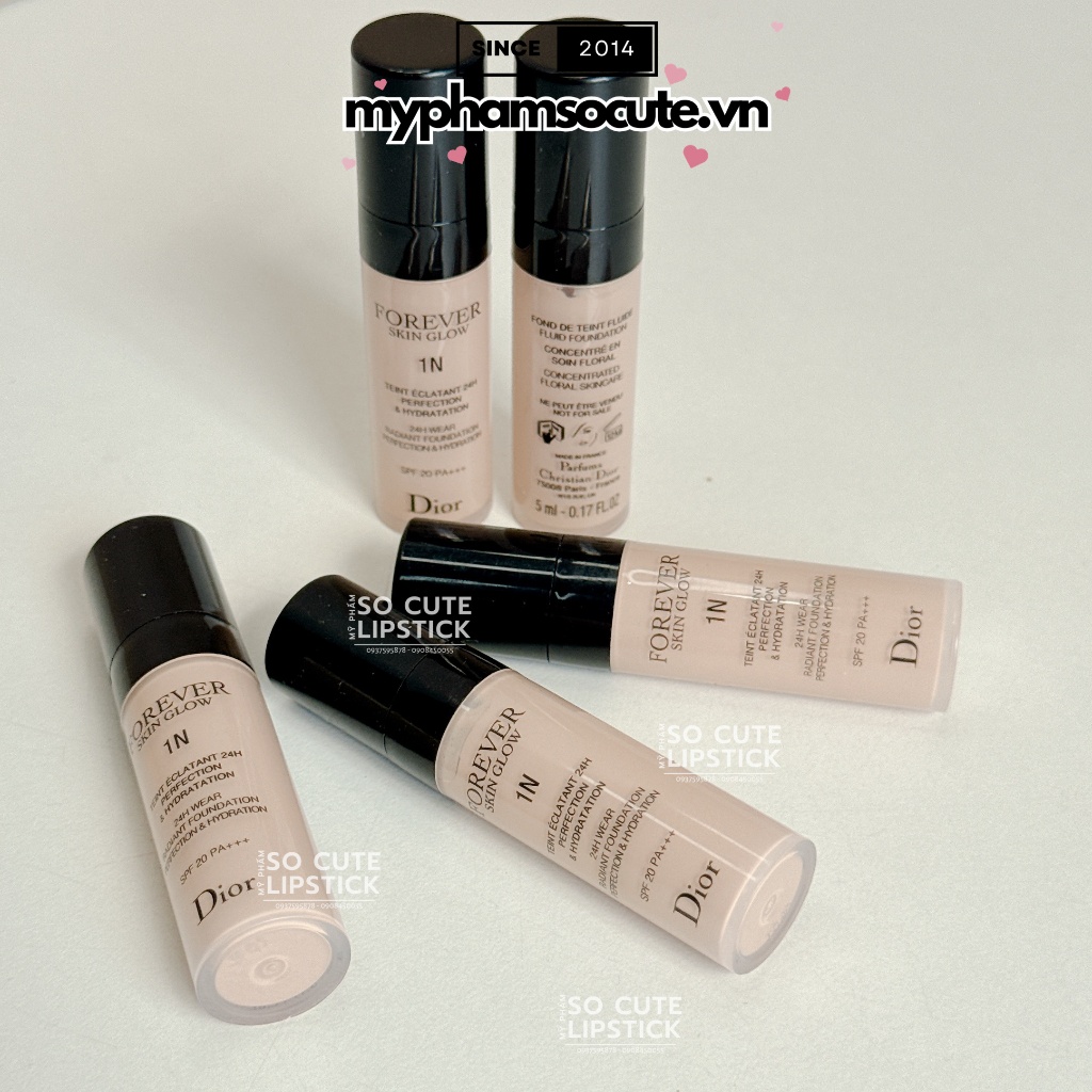 Kem Nền Forever Mate/ Skin Glow 24h Wear Radiant Perfection Skin-Caring Foundation Minisize 3ml ...