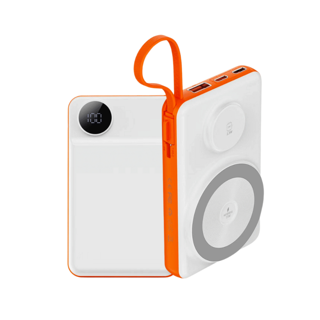 Sạc Dự Phòng Không Dây WIWU Core Wi-P007 3in1 Cho IPHONE 15W, AW 2.5W, Tích Hợp Cáp Sạc, Dung ...