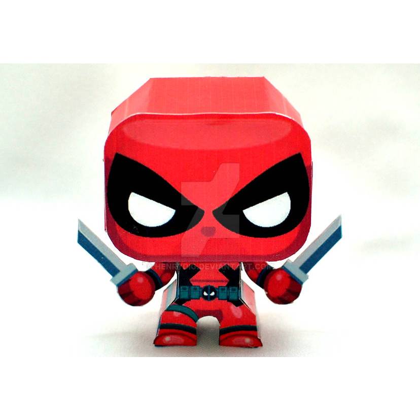 MÔ HÌNH GIẤY 3D NHÂN VẬT - mini Deadpool - Marvel (Mã SP: 04298 ...