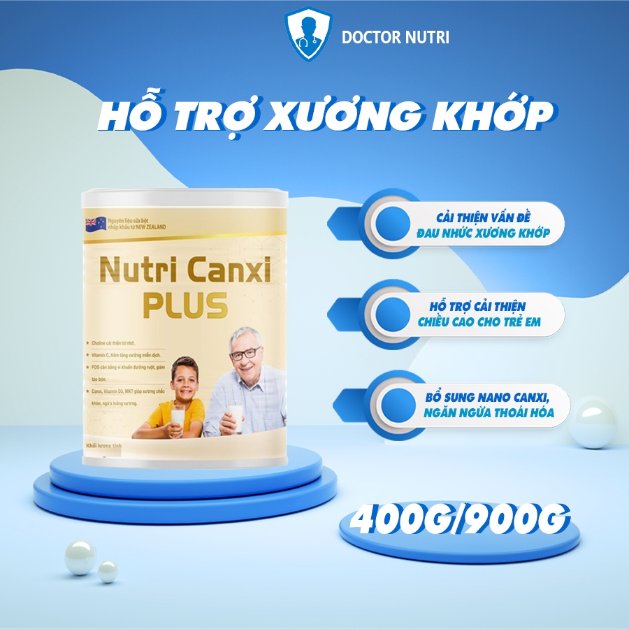 Sữa canxi Nutri Canxi Plus bổ sung dinh dưỡng phòng chống loãng xương, cải thiện xương khớp ...