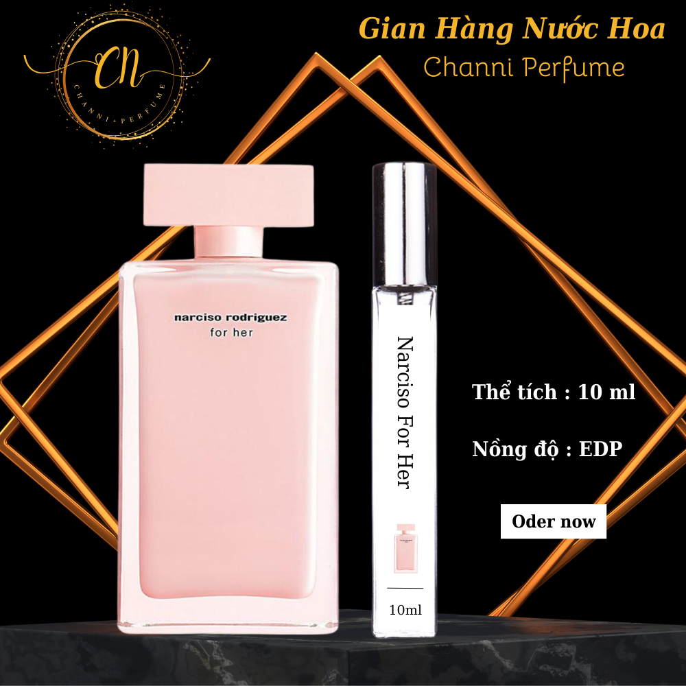 Nước hoa nữ Narciso Rodriguez For Her (nar hồng nhạt) Nước hoa chiết ...