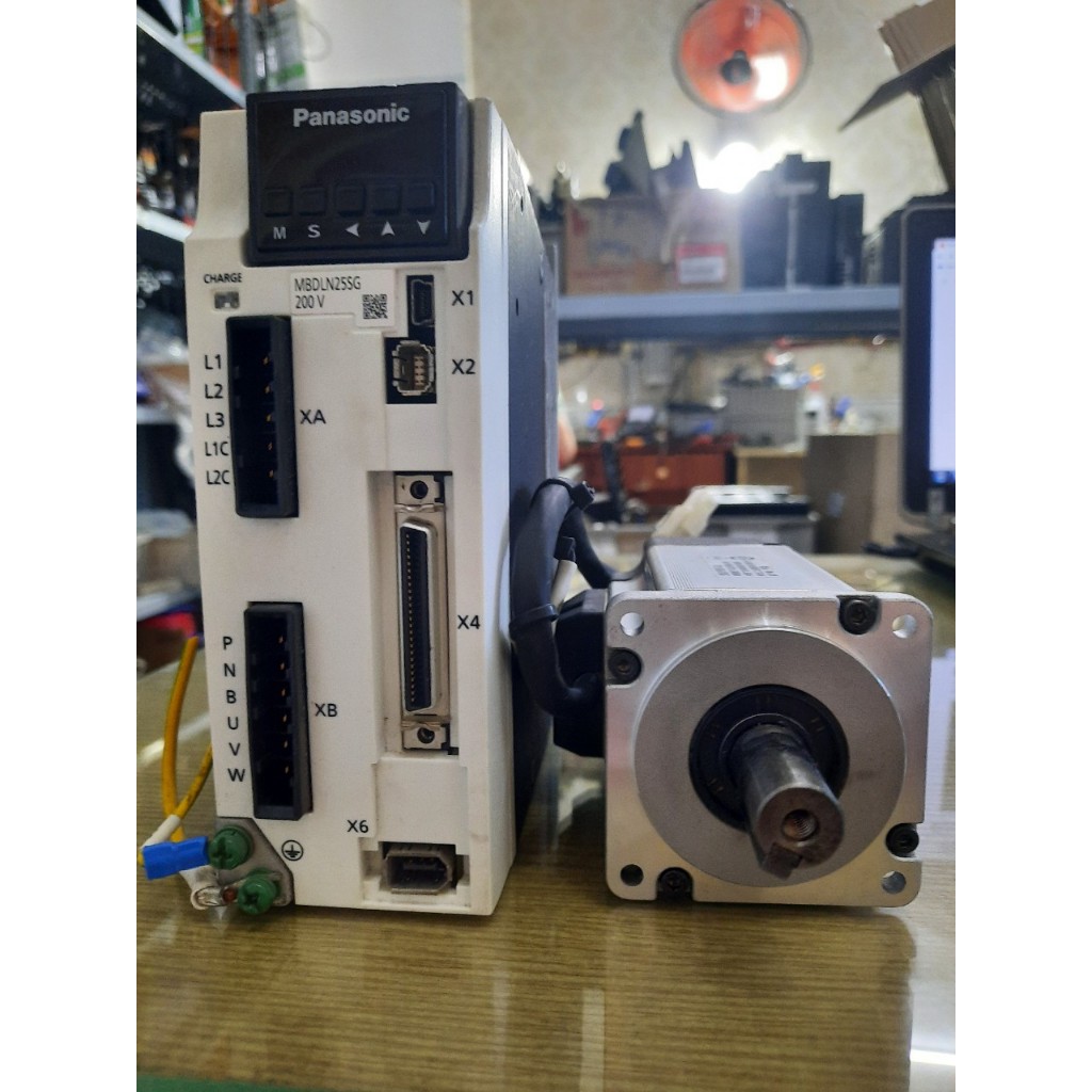 BỘ SERVO PANASONIC 400W MBDLN25SG +MOTOR MSMF042L1U2M | Shopee Việt Nam