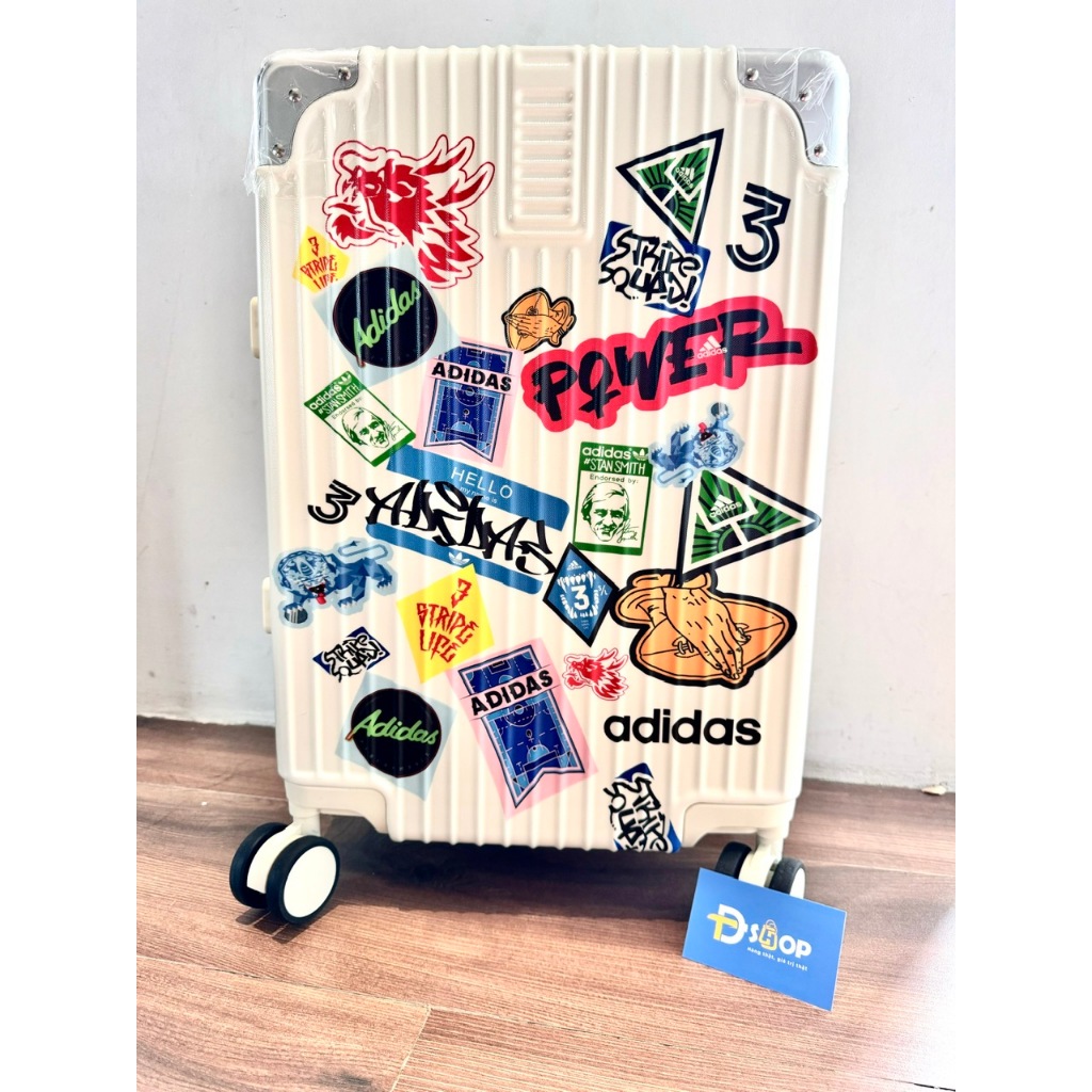 Vali quà tặng Adidas hàng nội địa Trung Màu Trắng Kem | Shopee Việt Nam
