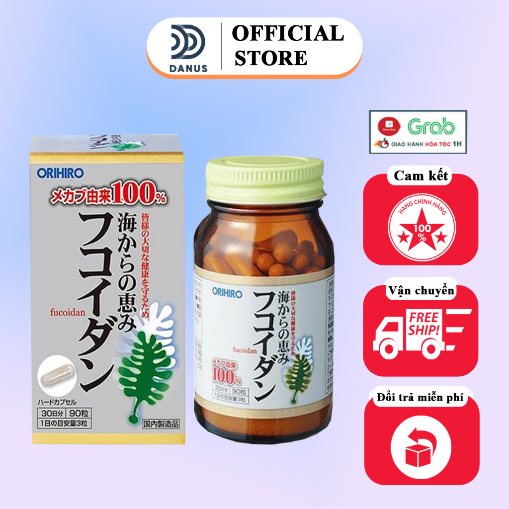 Tảo nâu lá Fucoidan Orihiro 90 Viên Nội Địa Nhật Bản | Shopee Việt Nam
