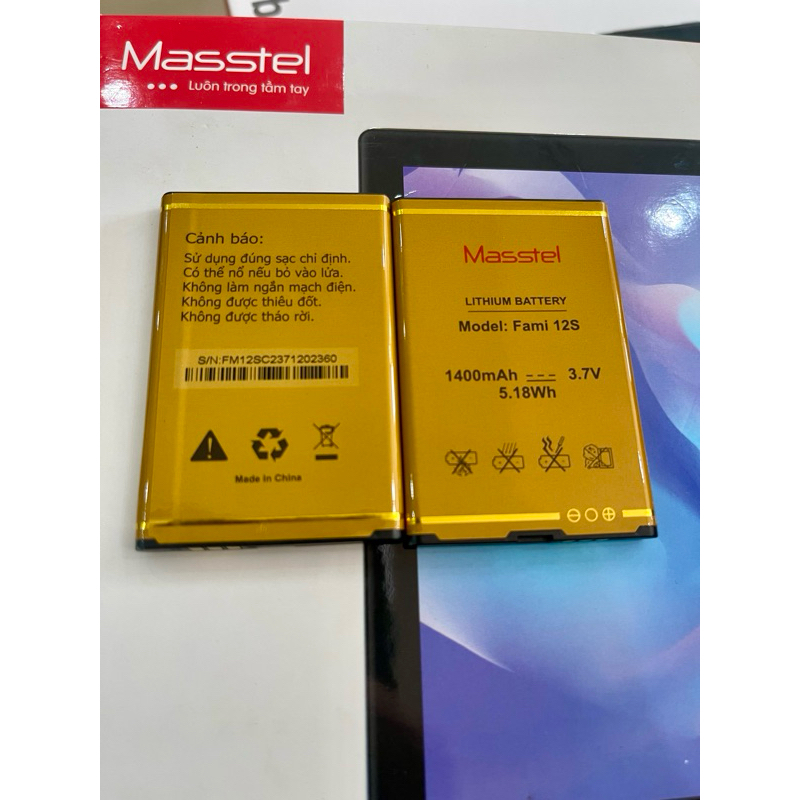 Pin điện thoại Masstel Fami 12 S; fami12S chính hãng | Shopee Việt Nam