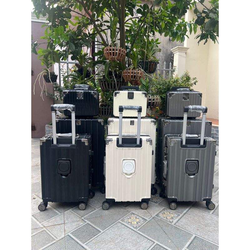 COMBO VALI + CỐP MINI ( VALI KHUNG NHÔM KHOÁ SẬP JIRM TRAVEL SIZE 20/24 ...