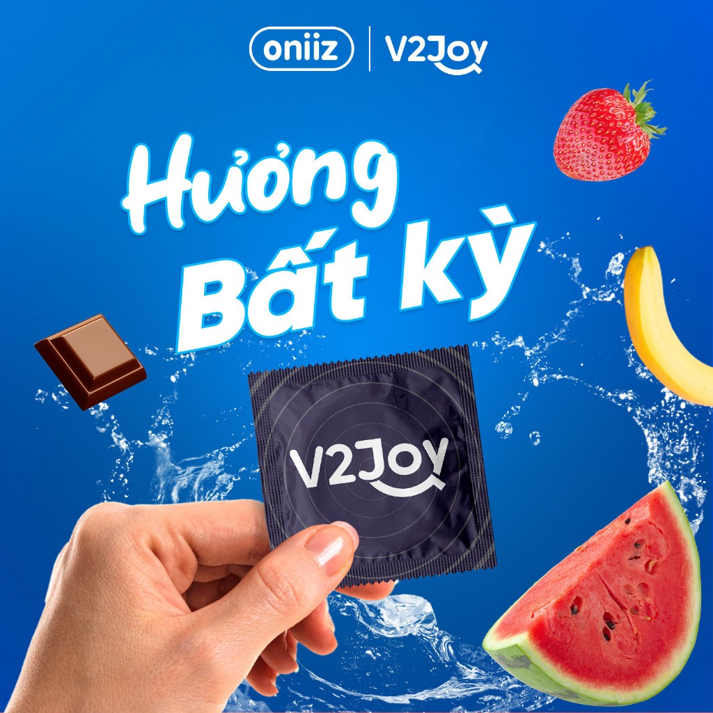 Bao cao su V2Joy Fun all the way siêu mỏng giúp kéo dài thời gian ...