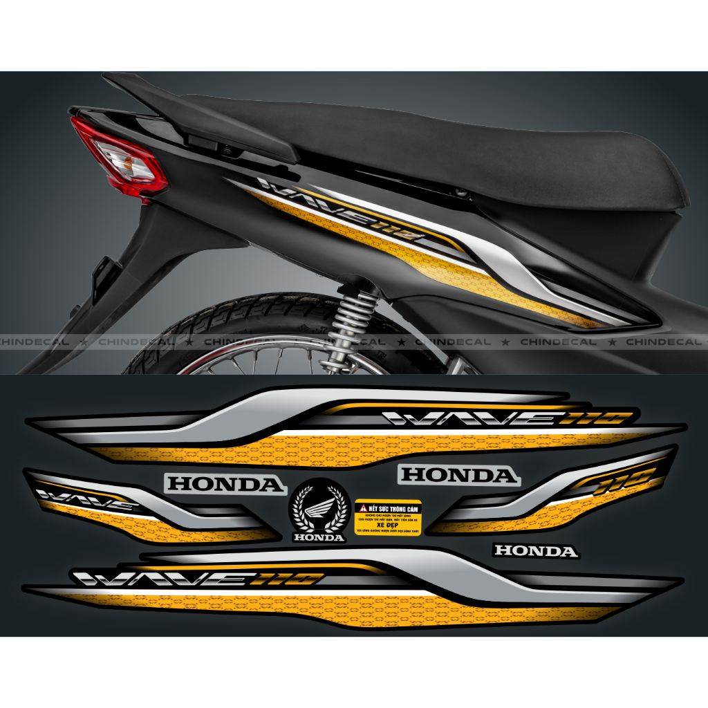 Tem Wave alpha 110 mẫu zin Thái Lan với nhiều phối màu | Chống nước ...