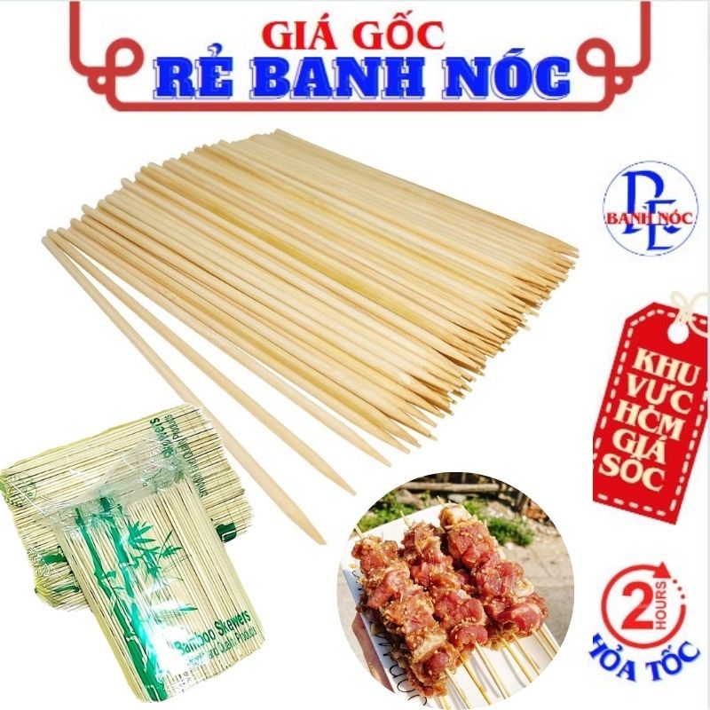 Que Xiên Tre Nướng Thịt, Xúc Xích Bich 500g, Đủ Size (15cm, 20cm,) - Xiên Que Tre Dùng Nướng Đồ ...
