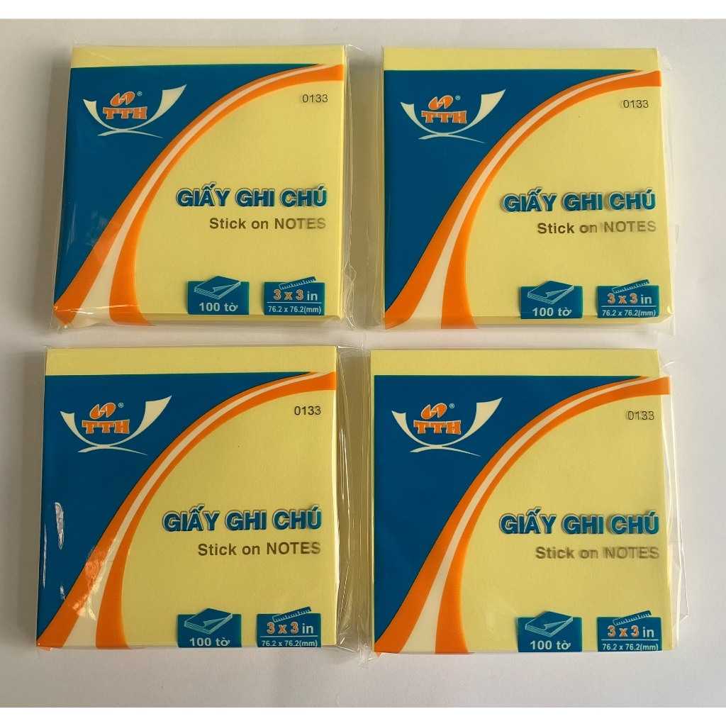 Giấy note ghi chú vàng - giấy note ghi chú KT 3X3 | Shopee Việt Nam