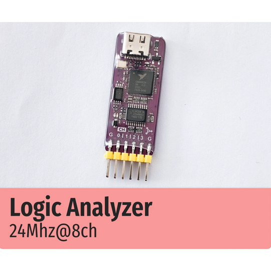 WeAct USB Logic Analyzer DLA Mini 24Mhz 8ch Channels Hardware Debug Tool 5V MCU ARM FPGA ...
