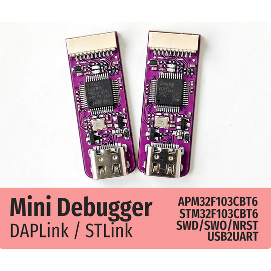 WeAct Mini Debugger STLink V2.1 SWD SWO USB To Uart Module Mạch nạp và ...