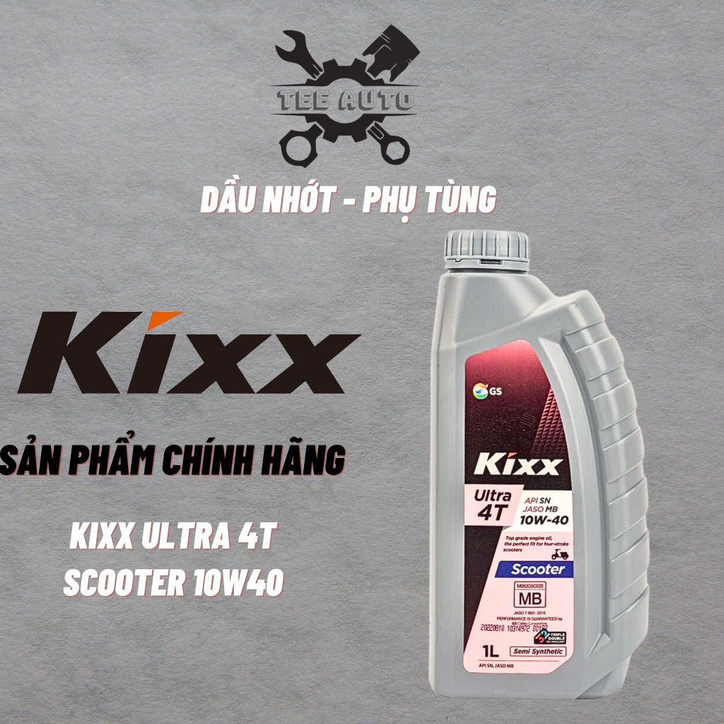 Nhớt xe tay ga Kixx Ultra Scooter 10W40 API SL 1L | Shopee Việt Nam