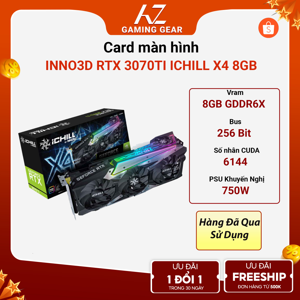 VGA INNO3D GEFORCE RTX 3070 Ti ICHILL X4 8GB | Shopee Việt Nam