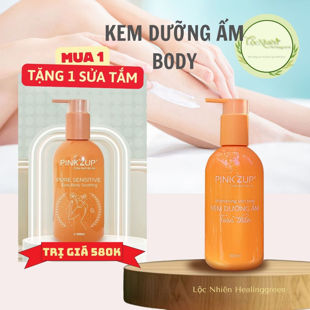 Kem dưỡng ẩm toàn thân Pink'zup lành tính, bật tone toàn thân, nuôi ...