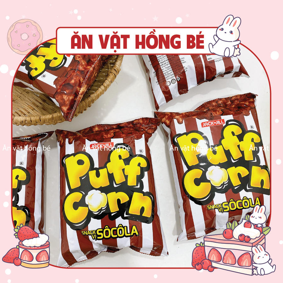 Snack Bim bim Socola puff corn gói 35g - bim bim socola gói siêu giòn ...