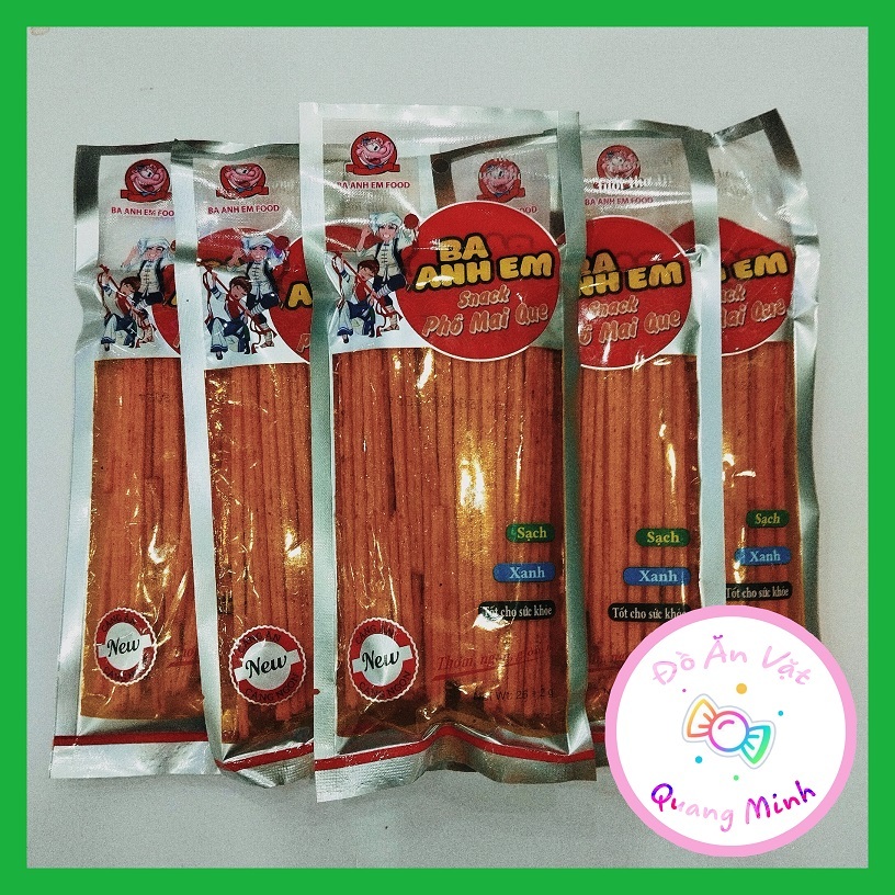 5 gói Snack Phô mai que Ba Anh Em foods giòn sụn thơm ngon, đồ ăn vặt ...