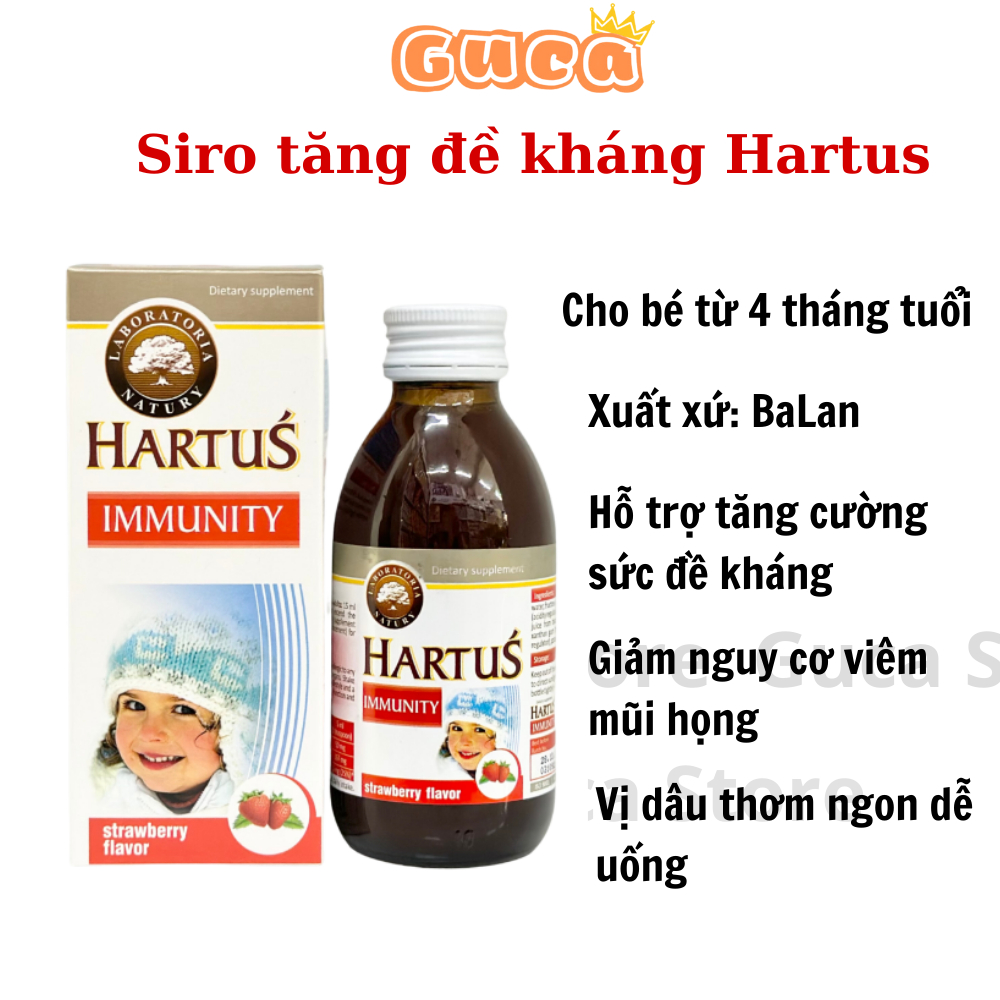 Hartus Immunity siro tăng sức đề kháng cho bé miễn dich khỏe mạnh ...
