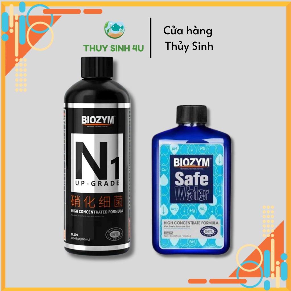 Vi sinh sống Biozym N1 xử lý độc tố và làm trong nước bể thủy sinh ...