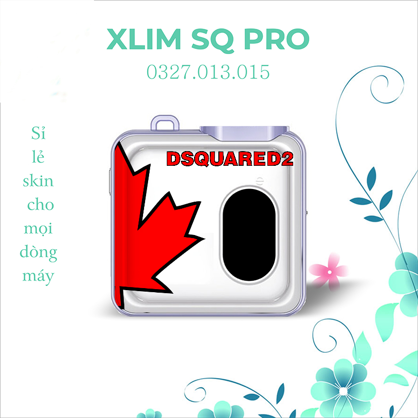 Miếng dán skin mẫu DS Thiết kế 3 kim tuyến cho Xlim SQ Pro / V2 / Pro ...