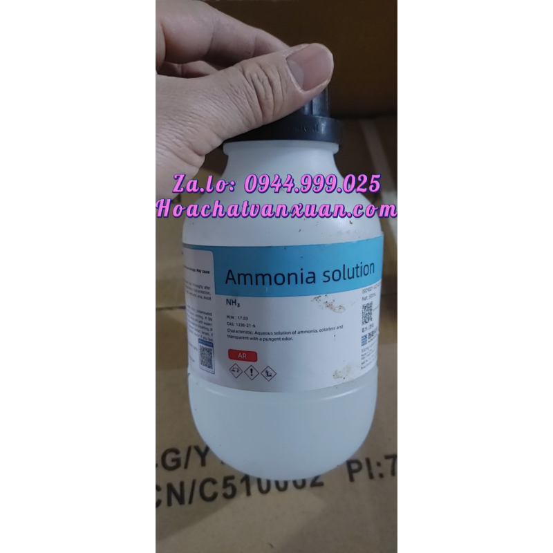 NH3 amoniac NH4OH chai 500ml CAS 1337-21-6 ammonia solution | Shopee ...