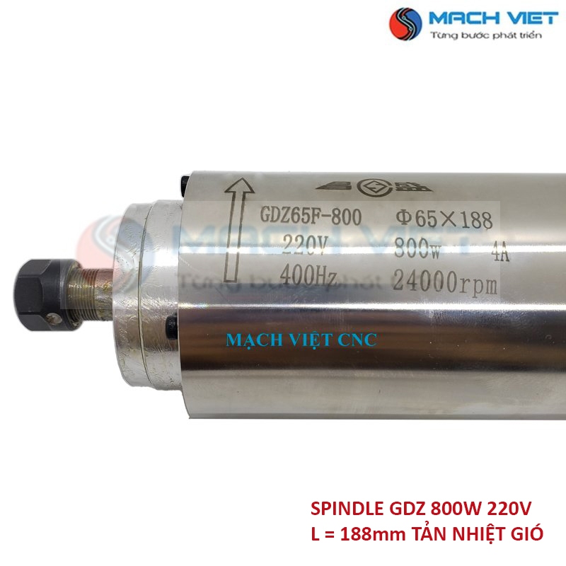 Động cơ phay Spindle tròn GDZ 800W ER11 220V – tản nhiệt gió | Shopee ...
