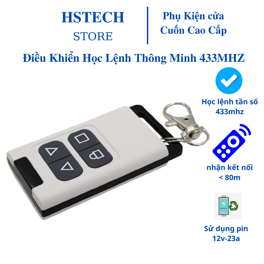 {Gò Vấp} Remote cửa cuốn Luxury học lệnh HStech học lệnh thông minh tần ...