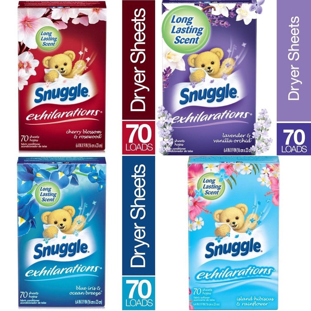 Hộp 70 Tờ Giấy Sấy Thơm Và Mềm Vải Snuggle Exhilarations Fabric ...