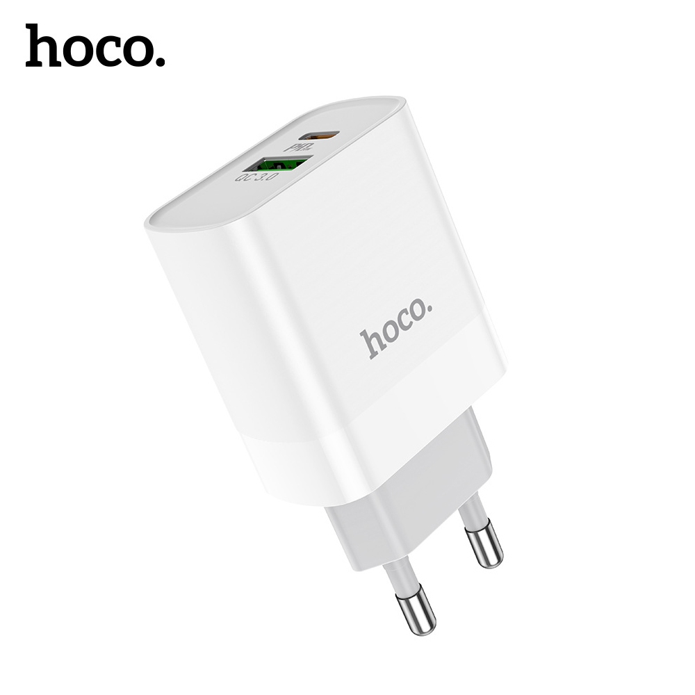Củ Sạc Nhanh 2 Cổng PD 20W HOCO C80A, Cổng Ra USB Và Cổng Ra Type C, Dùng cho Hầu Hết Các Dòng ...