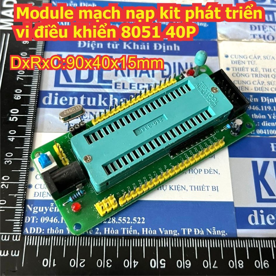 Module mạch nạp kit phát triển vi điều khiển 8051 40P kde9691 | Shopee ...