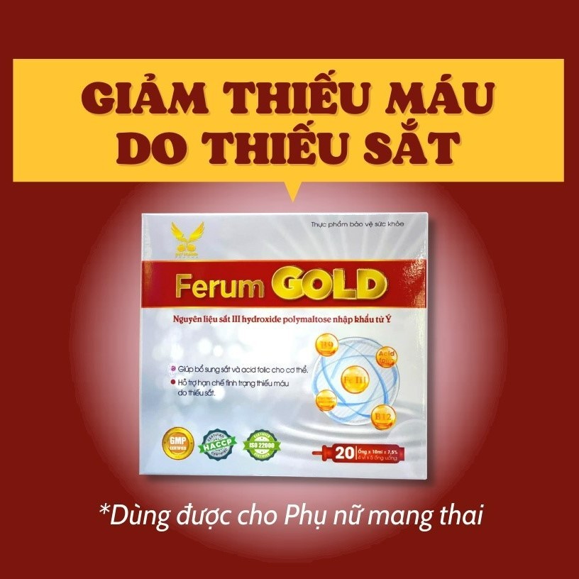 [CHÍNH HÃNG] Siro Bổ Sung Sắt FERUM GOLD - Bổ sung sắt và acid folic ...