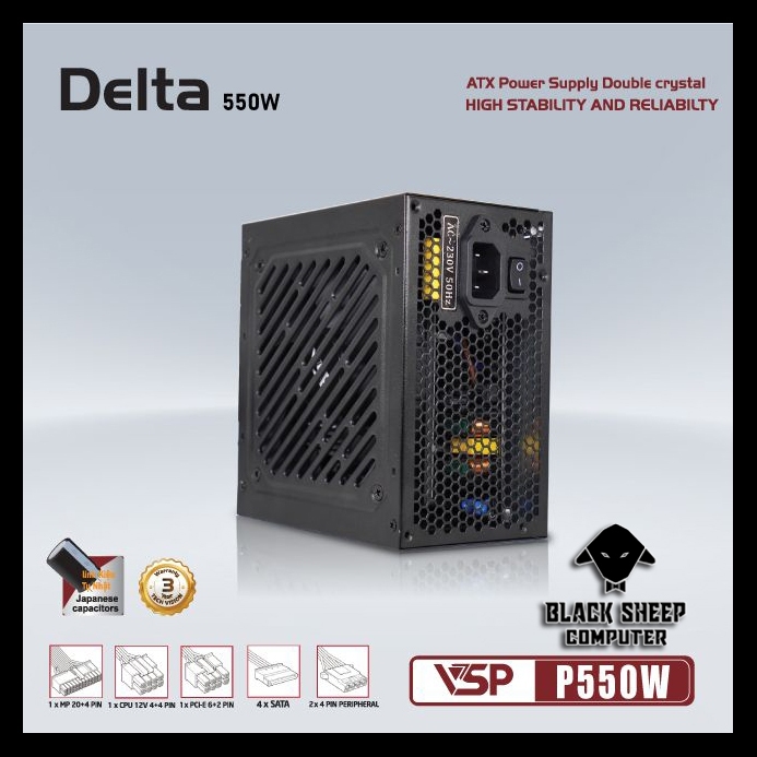 Nguồn PSU VSP DELTA P550W | Shopee Việt Nam