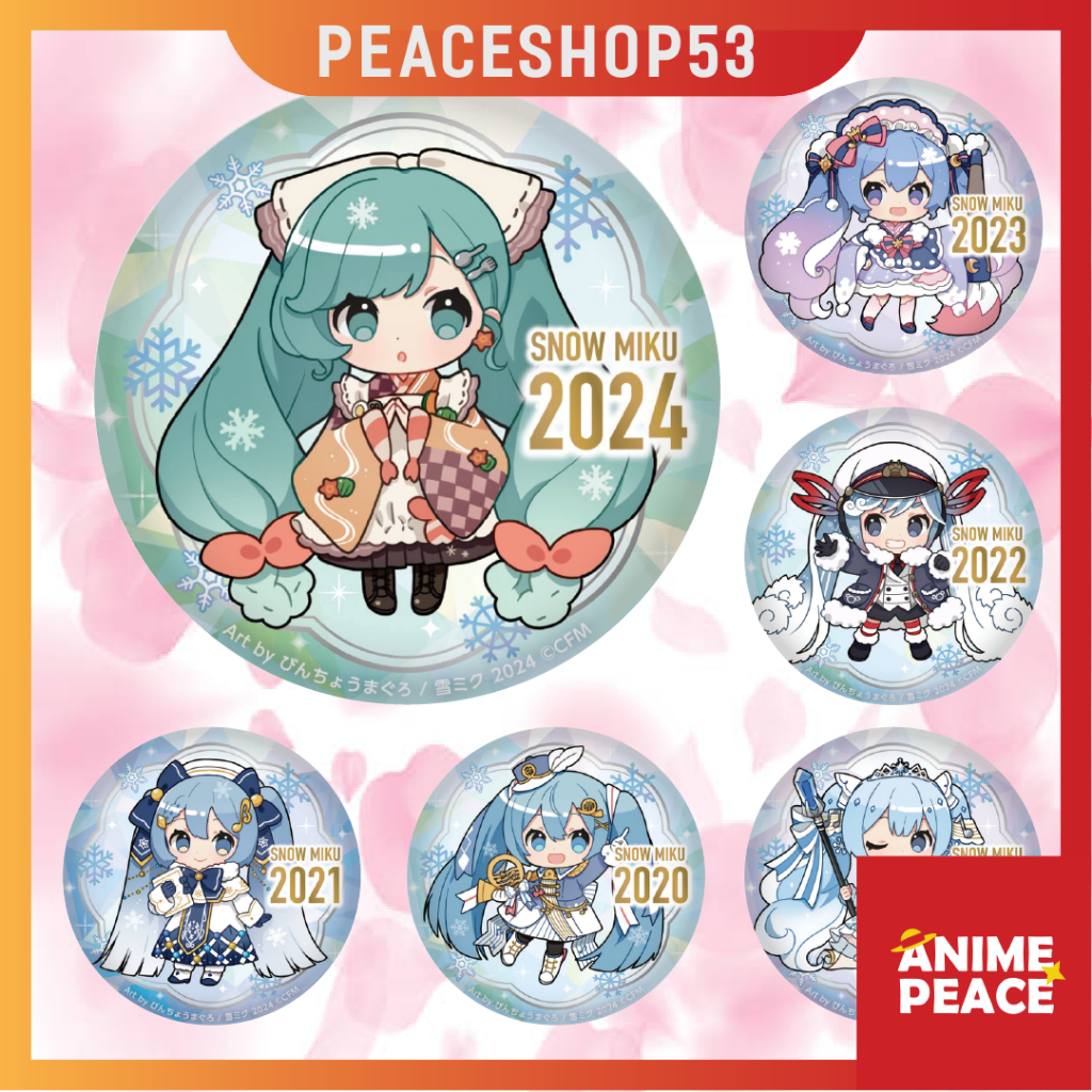 Huy hiệu Hatsune Miku Snow Miku Vocaloid Lấp Lánh Huy Hiệu Vocaloid Ver ...